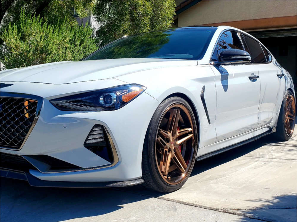 2019 Genesis G70 with 20x9 35 Ferrada CM1 and 245/35R20 Nitto Invo and ...
