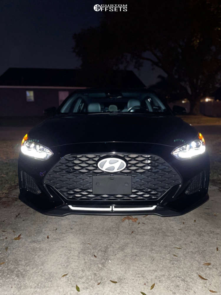 2019 Hyundai Veloster with 18x8.5 35 Rosenstein Delta and 235/40R18 ...