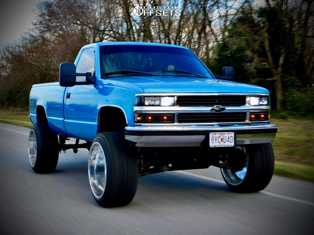 1995 Chevrolet K1500 with 24x14 -76 Fuel Forged Ff08 and 35/12.5R24 AMP ...