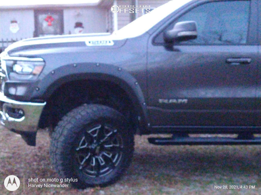 2021 Ram 1500 with 20x10 -24 KMC Addict and 35/12.5R20 Federal Xplora ...