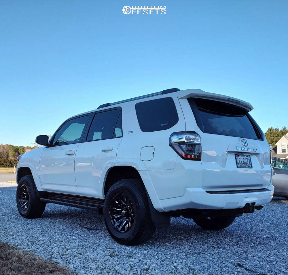 2021 Toyota 4Runner with 17x9 1 Fuel Blitz D673 and 265/70R17 Dunlop ...