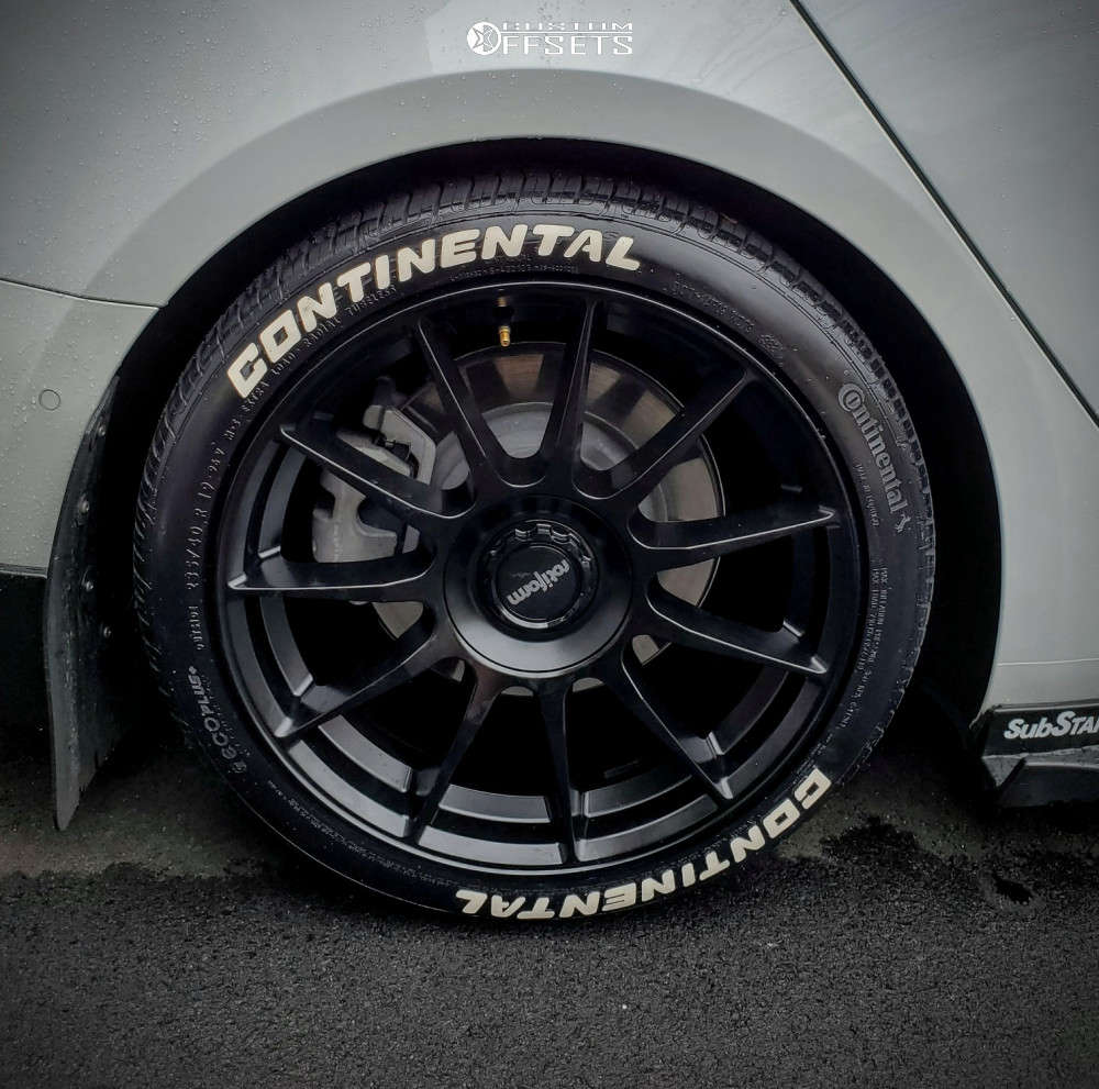 2020 Tesla 3 with 19x8.5 35 Rotiform Dtm and 235/40R19 Continental ...