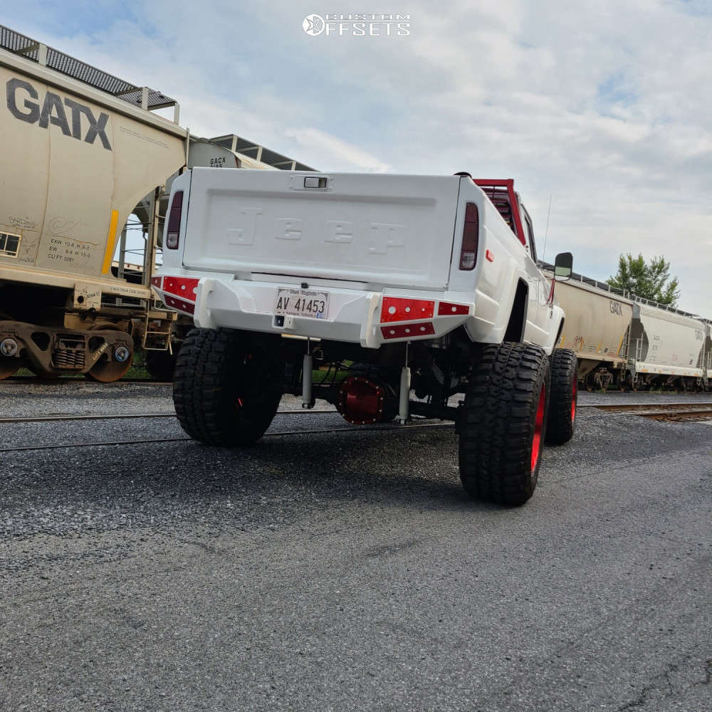 1985 Jeep J10 with 22x14 -75 TIS 544 and 40/15.5R22 Federal Couragia M ...