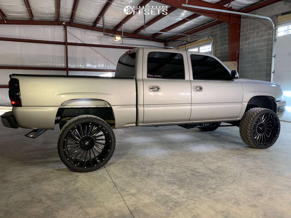 2005 Chevrolet Silverado 1500 with 26x12 -44 Hardcore Offroad Hc17 and ...