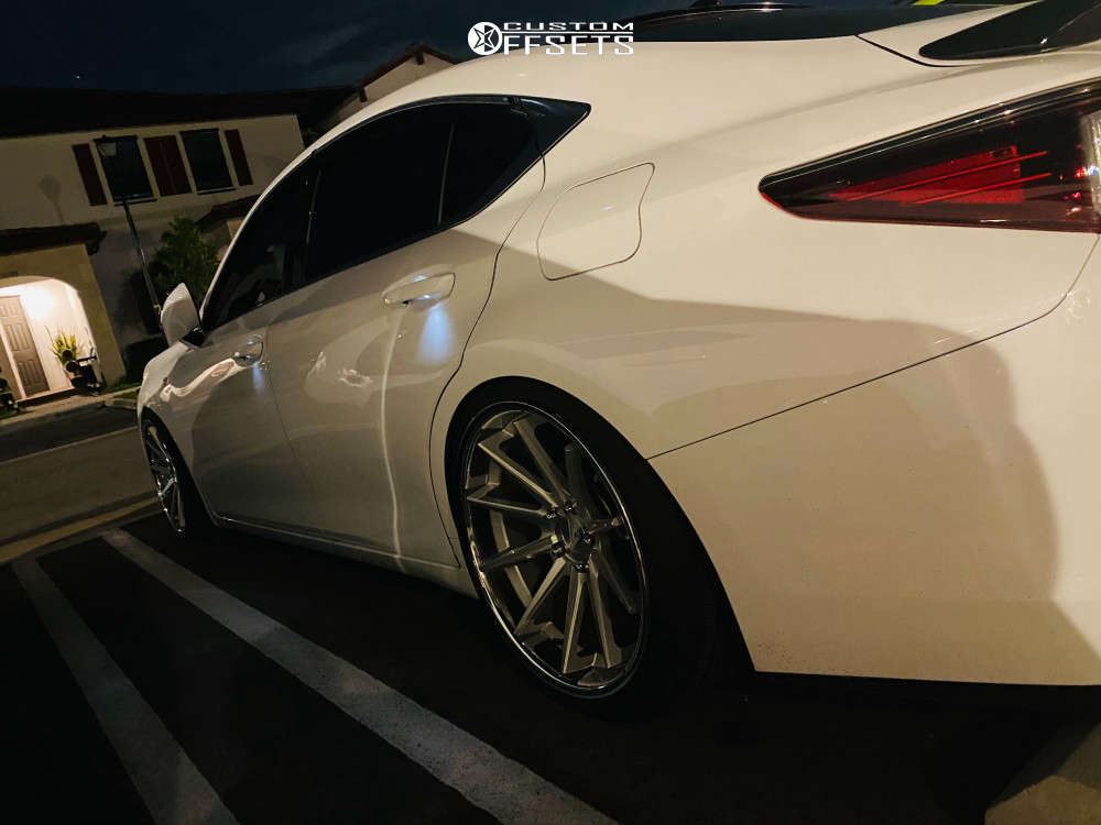 2021 Lexus ES350 with 20x9 25 Ferrada FR4 and 225/35R20 Altenzo Sport ...