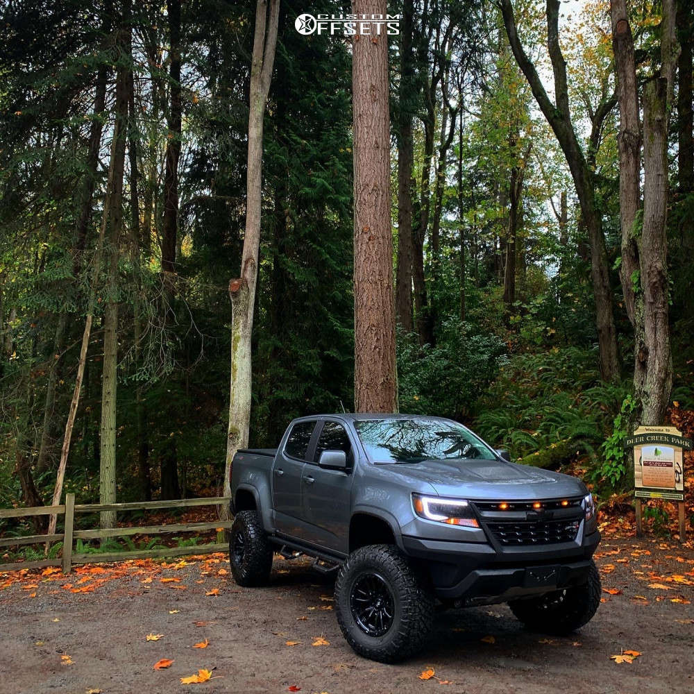 2018 Chevrolet Colorado with 17x9 1 Fuel Rebel and 315/70R17 Nitto ...