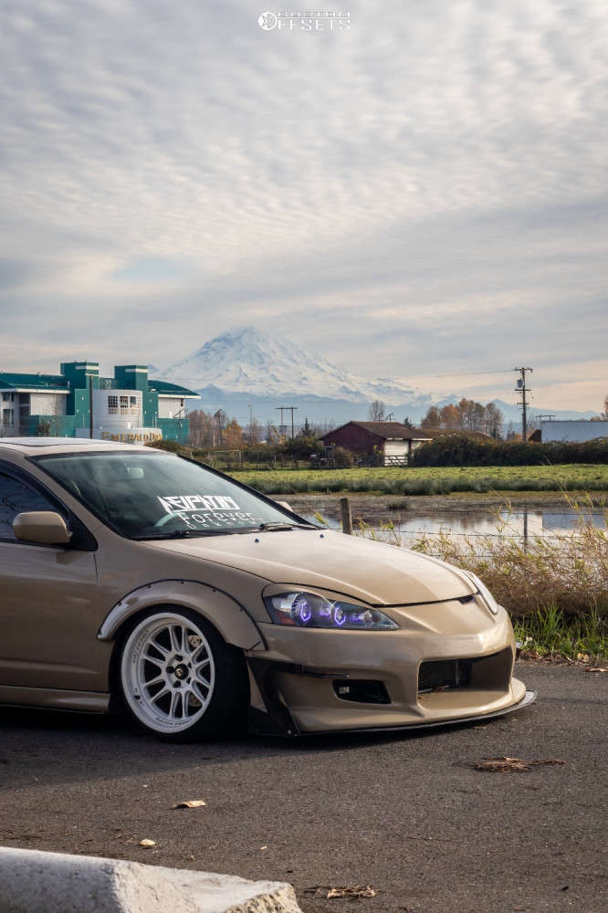 2006 Acura RSX with 18x9.5 10 Cosmis Racing Xt-206r and 215/35R18 ...