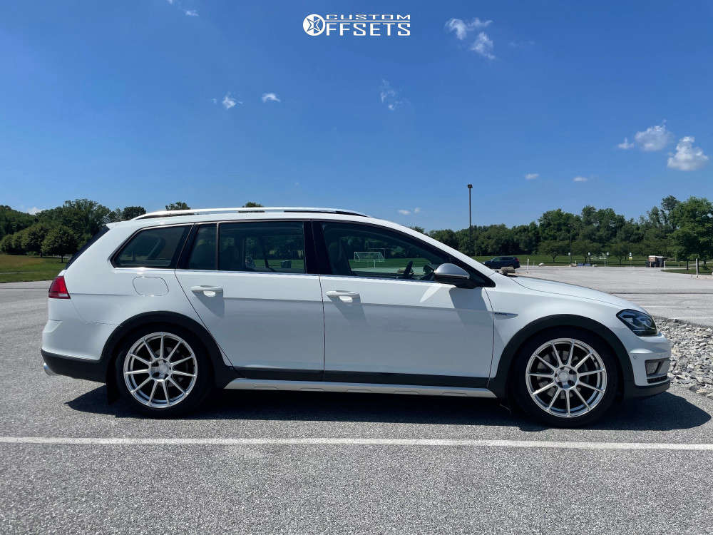 2017 Volkswagen Golf Alltrack with 18x8.5 45 Neuspeed RSE11R and 235 ...