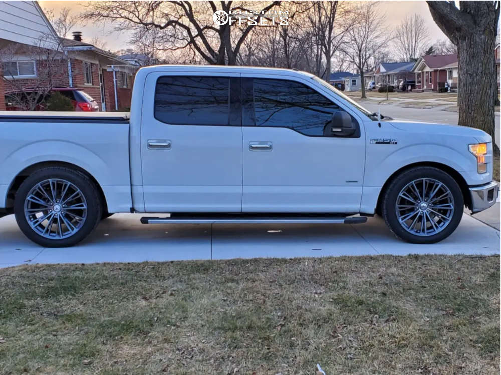 2015 Ford F-150 with 22x9.5 30 Asanti Black ABL-30 and 285/45R22 Nitto ...