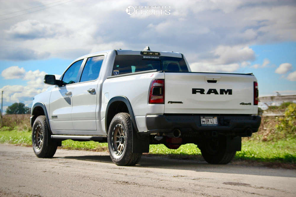 2020 Ram 1500 with 18x9 1 MKW M205 and 295/70R18 Bridgestone Dueler A/t ...