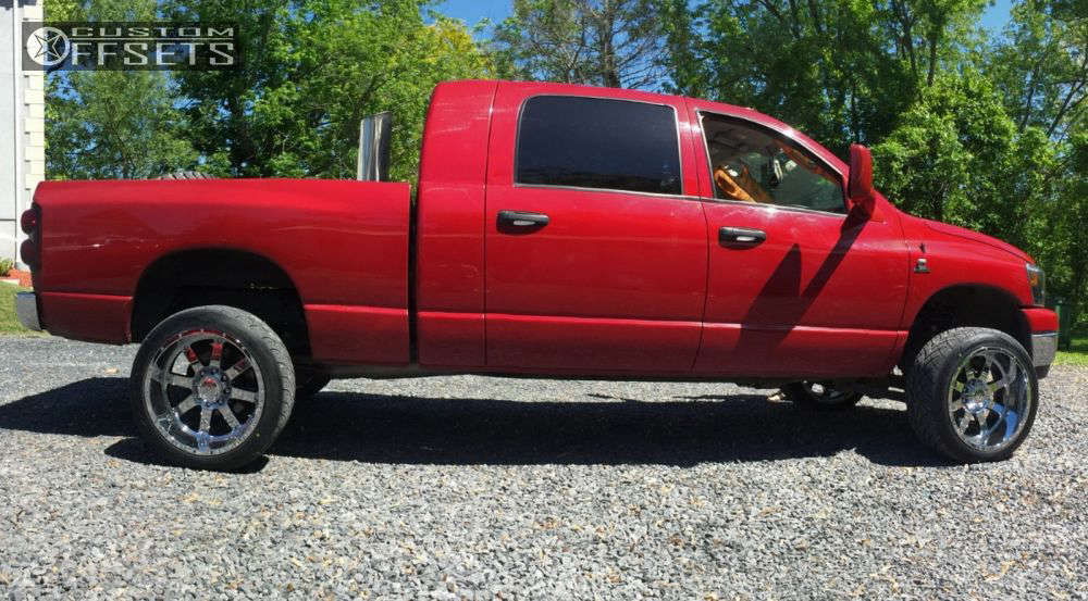 2009 Ram 3500 with 22x12 -44 Gear Off-Road Big Block and 305/40R22 ...
