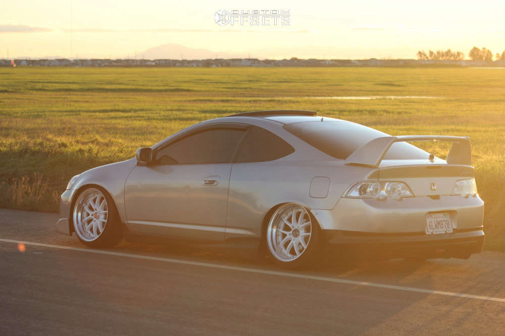 2004 Acura RSX with 18x9.5 29 Work Vs Ss and 225/35R18 Federal SS595 ...
