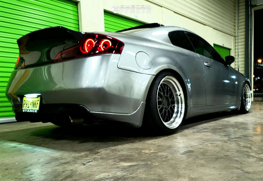 2006 INFINITI G35 with 19x9.5 22 ESR Sr01 and 235/35R19 Ironman Imove ...