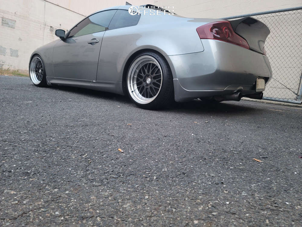 2006 INFINITI G35 with 19x9.5 22 ESR Sr01 and 235/35R19 Ironman Imove ...