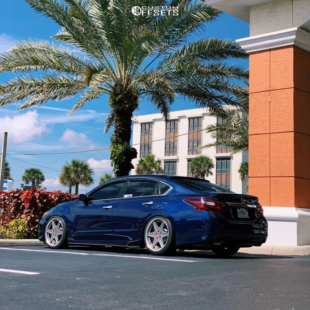 2017 Nissan Altima with 19x8.5 30 Work Ls406 and 225/40R19 Lexani Lx ...