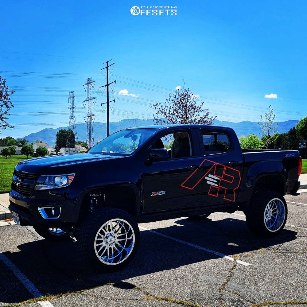 2017 Chevrolet Colorado with 22x12 -44 Axe Offroad Hades and 33/12.5R22 ...