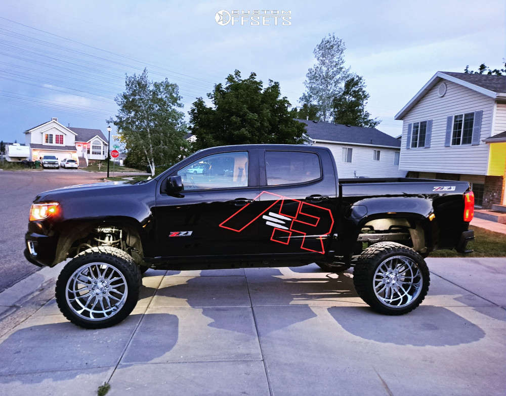 2017 Chevrolet Colorado with 22x12 -44 Axe Offroad Hades and 33/12.5R22 ...
