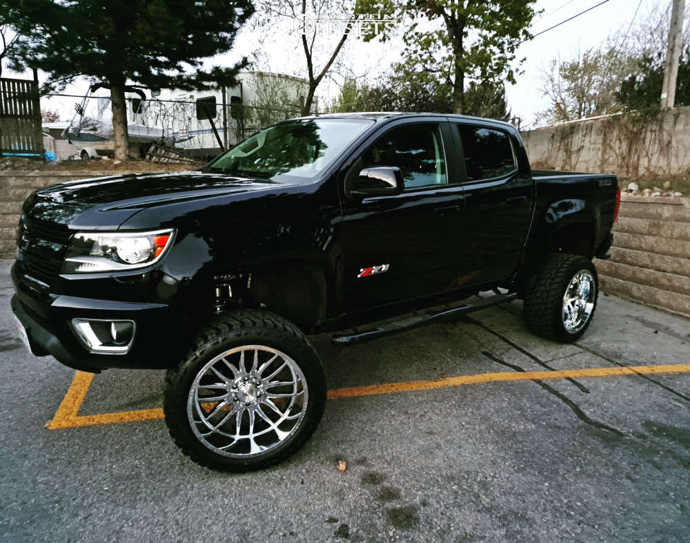 2017 Chevrolet Colorado with 22x12 -44 Axe Offroad Hades and 33/12.5R22 ...