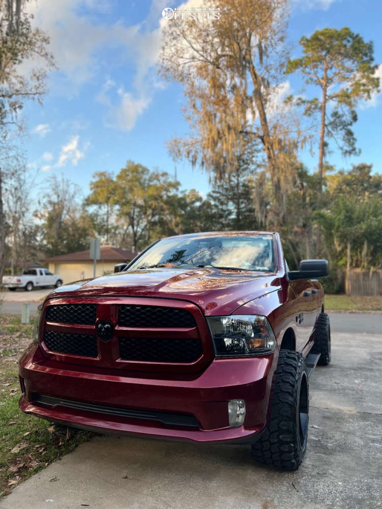 2018 Ram 1500 with 20x12 -51 Hardrock Crusher and 33/12.5R20 Gladiator ...