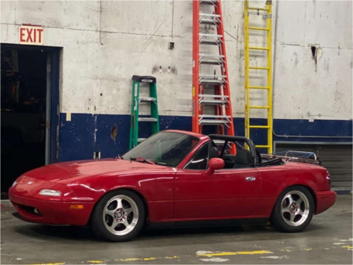 1994 Mazda Miata with 15x7.5 25 Rota Slipstreams and 205/50R15 Hankook ...