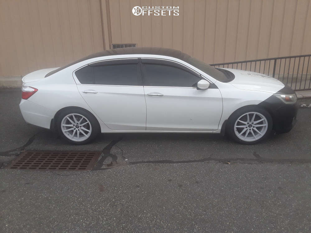 2014 Honda Accord with 18x8 45 Konig Oversteer and 235/45R18 Goodyear ...