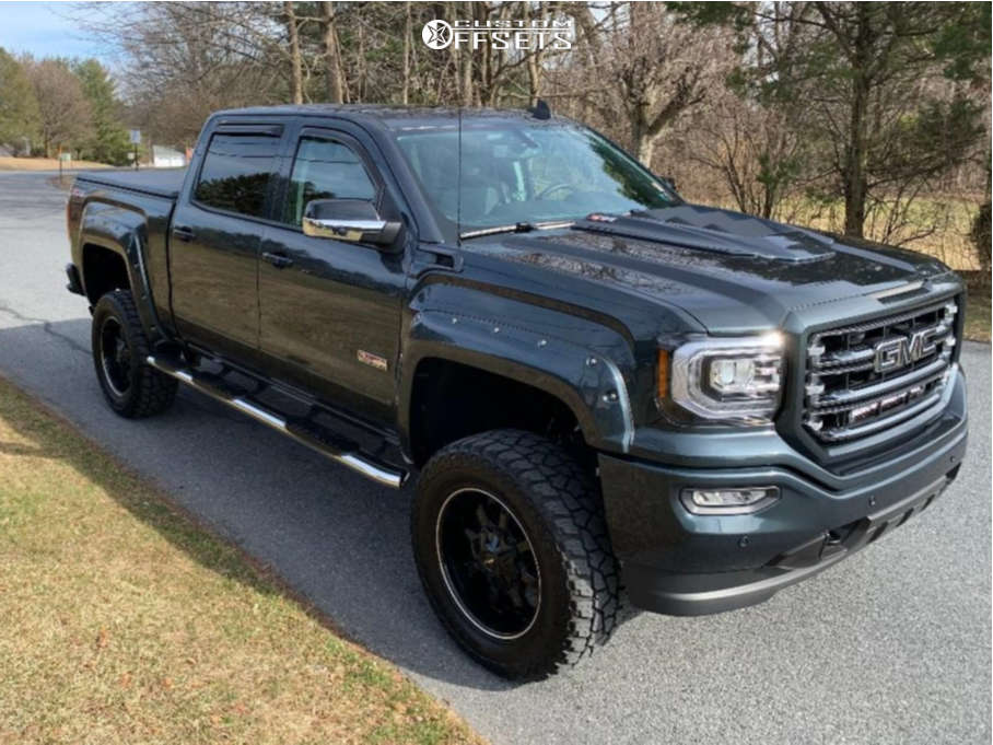 2018 GMC Sierra 1500 with 20x12 -44 MKW M81 and 35/12.5R20 Mickey ...