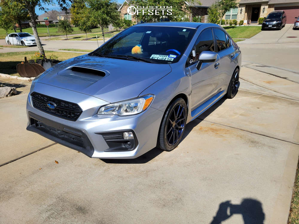 2019 Subaru WRX with 18x8.5 35 Option Lab R716 and 265/35R18 Nitto ...