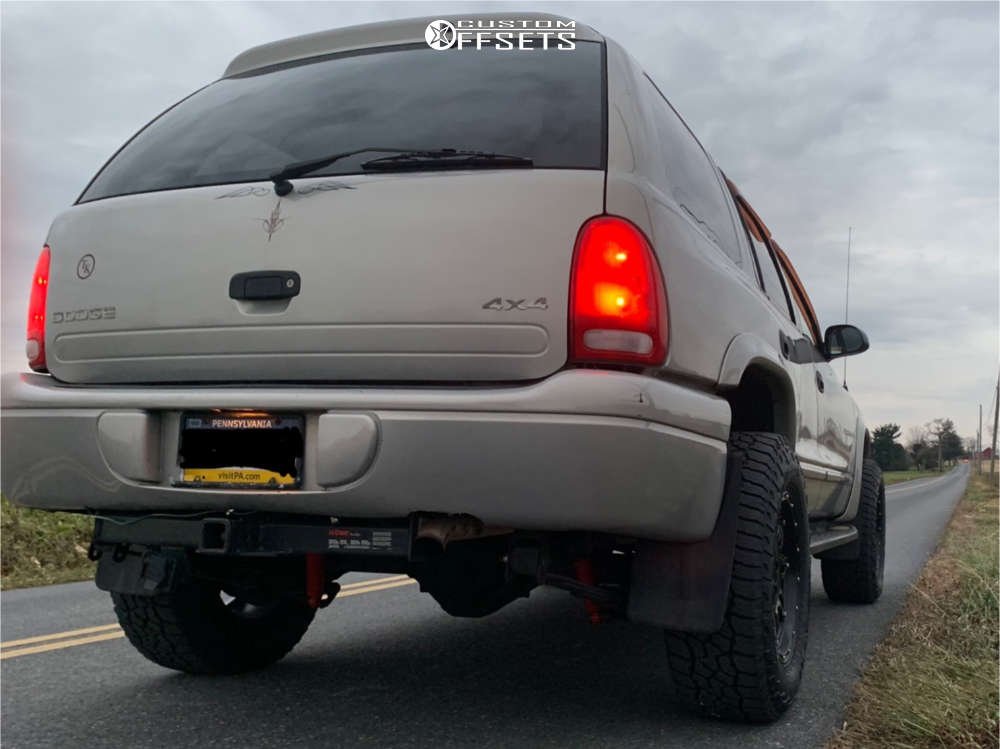 1998 Dodge Durango with 17x8.5 14 Fuel Hostage and 265/70R17 Falken ...