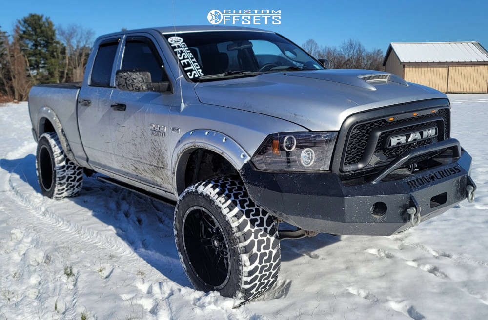 2012 Ram 1500 with 22x12 -44 Ballistic Rage and 37/13.5R22 Patriot ...