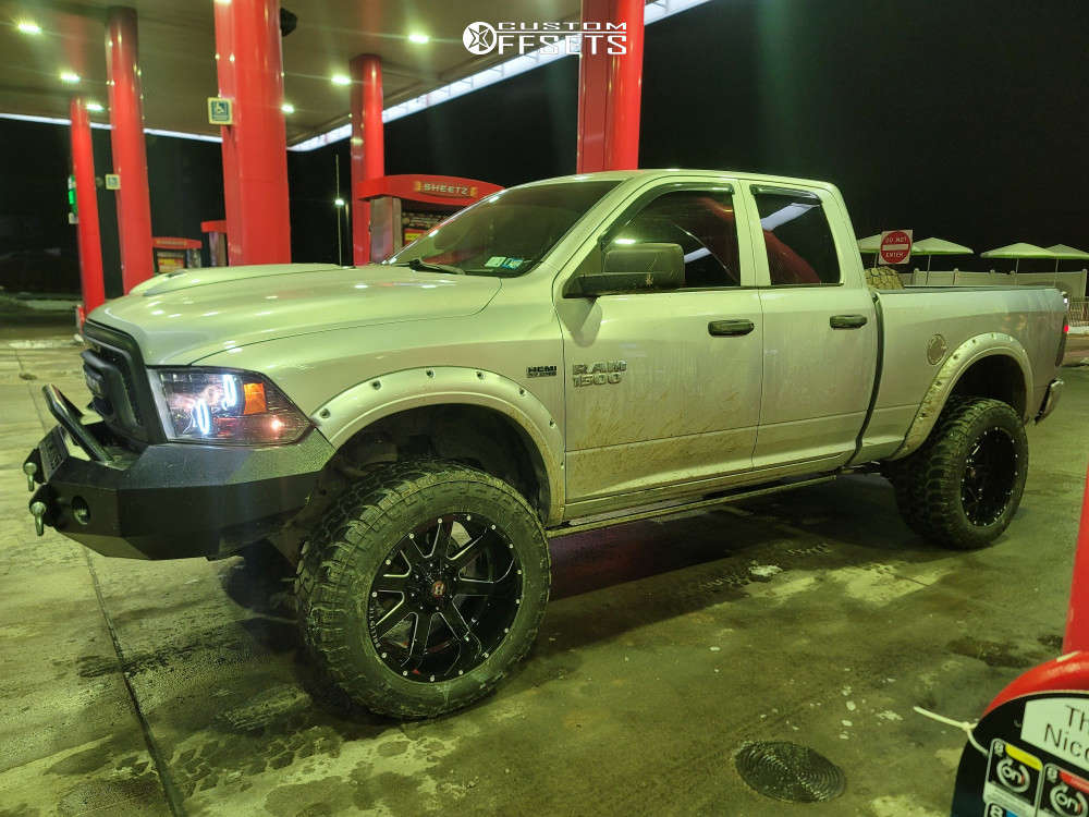 2012 Ram 1500 with 22x12 -44 Ballistic Rage and 37/13.5R22 Patriot ...