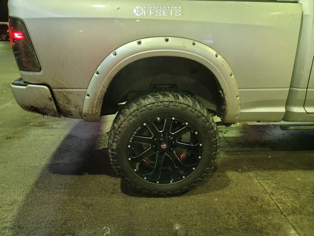 2012 Ram 1500 with 22x12 -44 Ballistic Rage and 37/13.5R22 Patriot ...