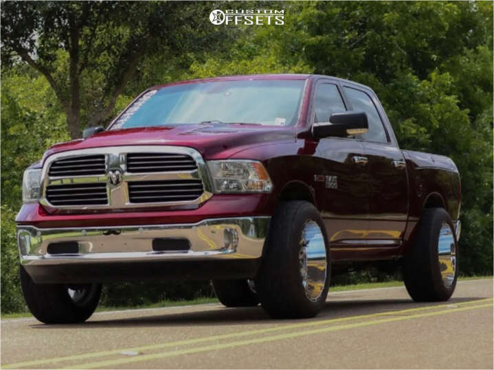 2016 Ram 1500 with 22x12 -51 Vision Sliver 360 and 305/50R22 Nitto ...
