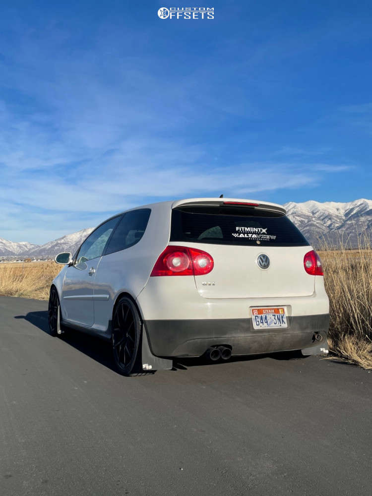 2009 Volkswagen GTI with 18x8.5 45 Drag Dr67 and 235/45R18 Falken Pro ...