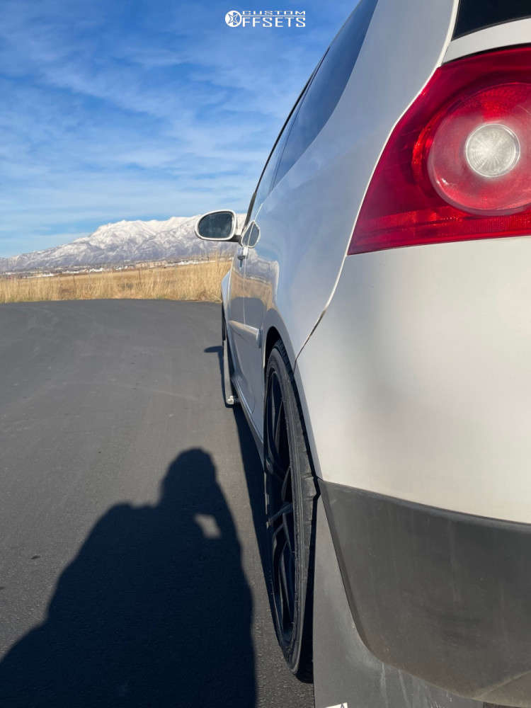 2009 Volkswagen GTI with 18x8.5 45 Drag Dr67 and 235/45R18 Falken Pro ...