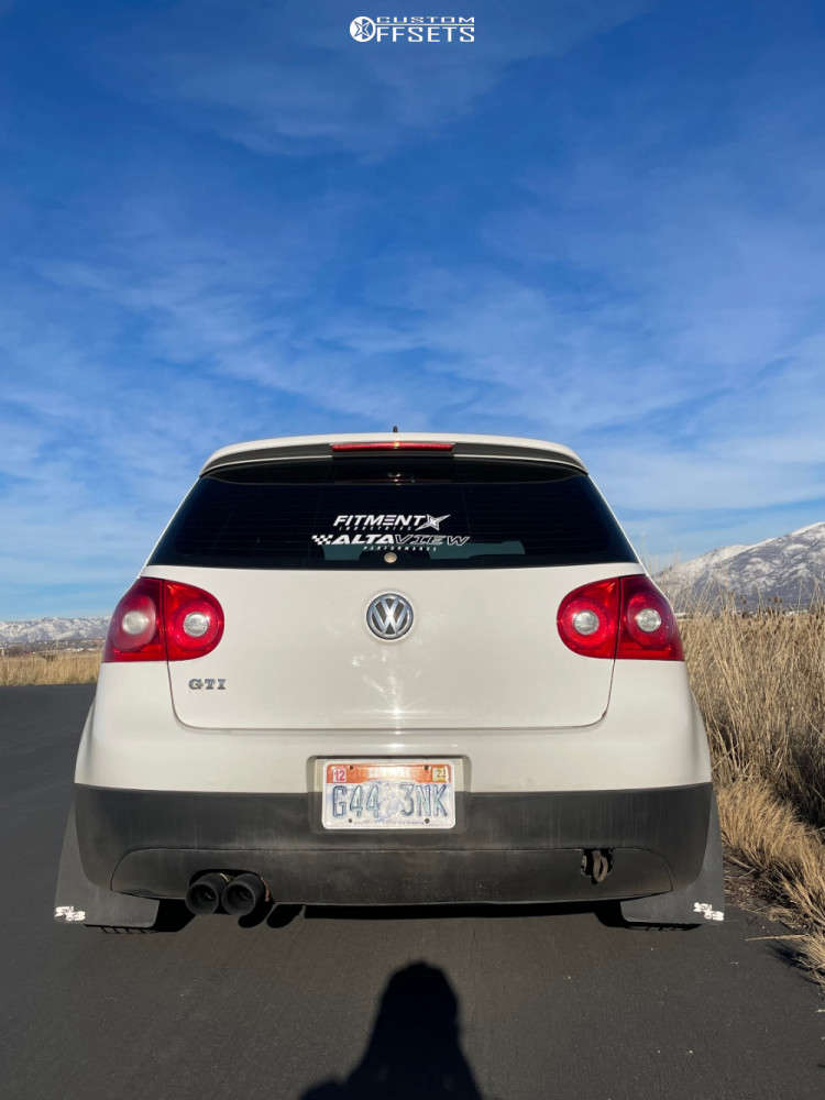 2009 Volkswagen GTI with 18x8.5 45 Drag Dr67 and 235/45R18 Falken Pro ...