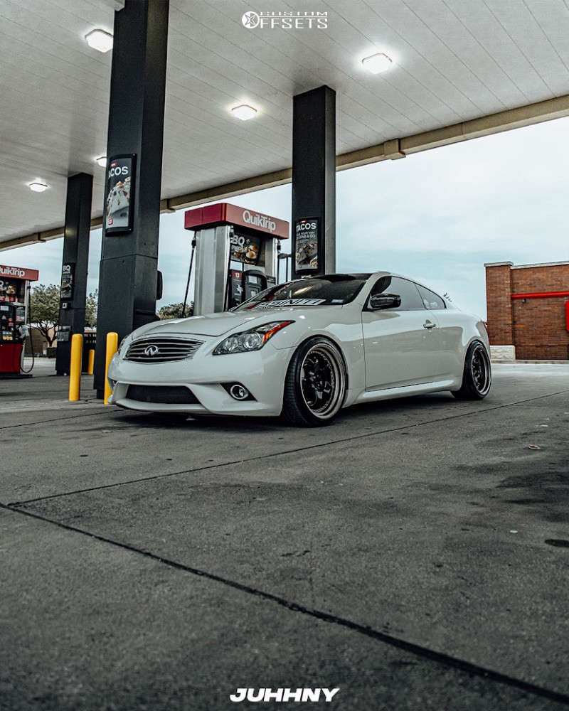 2013 INFINITI G37 with 19x9.5 22 Varrstoen Es6 and 245/35R19 ...