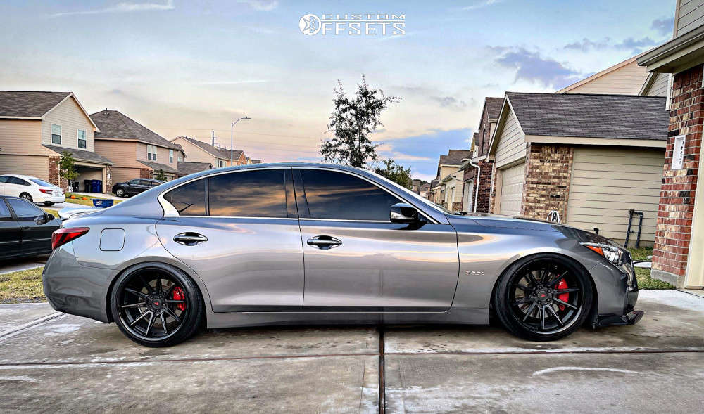 2018 INFINITI Q50 with 20x10.5 25 Ferrada CM2 and 255/35R20 Nitto Nt555 ...