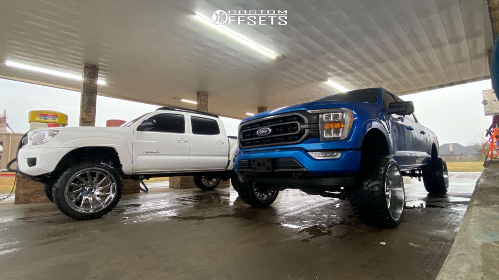 2021 Ford F-150 with 24x14 -76 Tuff T2a and 33/13.5R24 AMP Mud Terrain ...