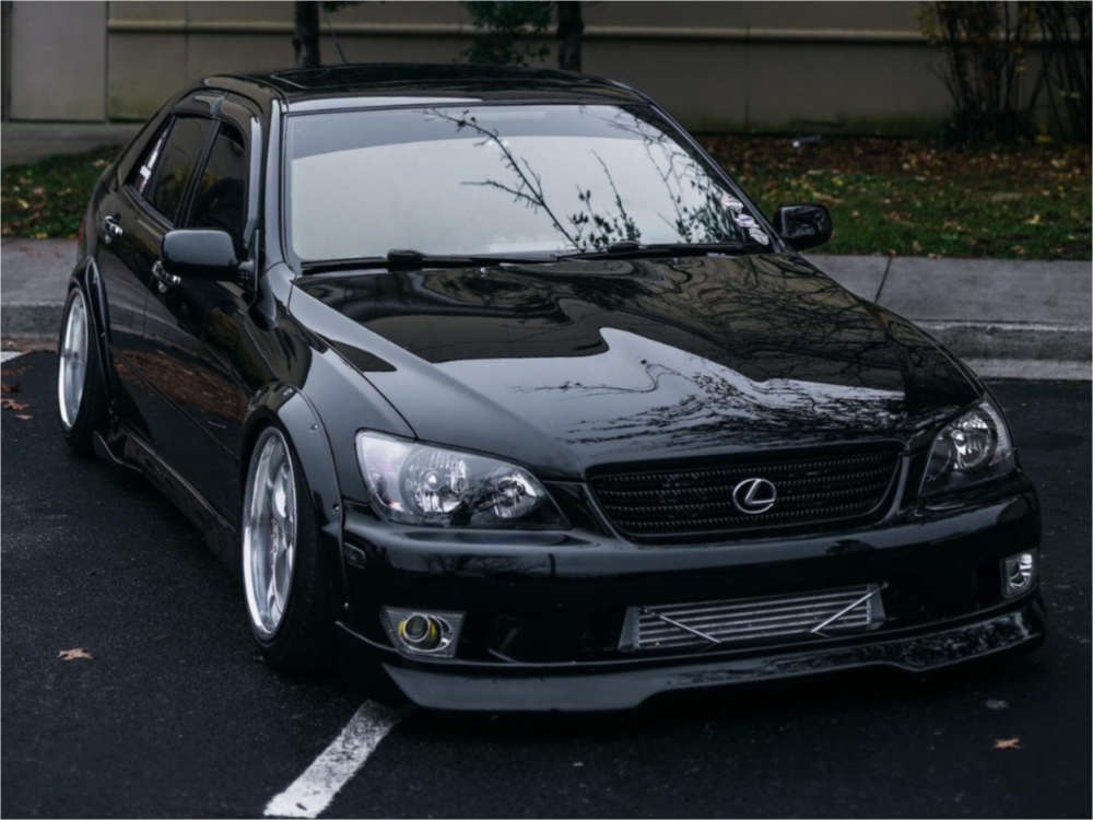 2001 Lexus IS300 with 17x9.5 10 Amistad V and 235/45R17 Bridgestone ...
