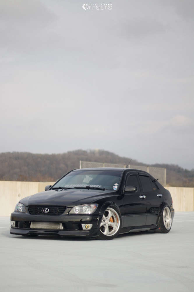 2001 Lexus IS300 with 17x9.5 10 Amistad V and 235/45R17 Bridgestone ...