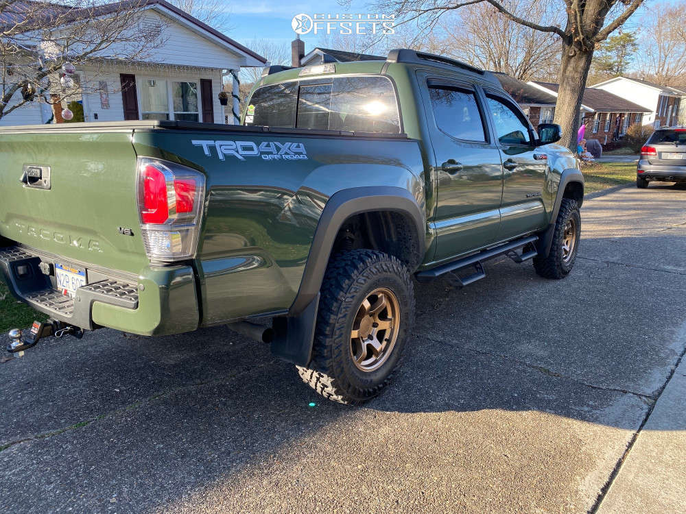 2021 Toyota Tacoma with 16x8 0 Motegi ME150 Trail Lite and 265/75R16 Yokohama Geolandar Mt G003 ...