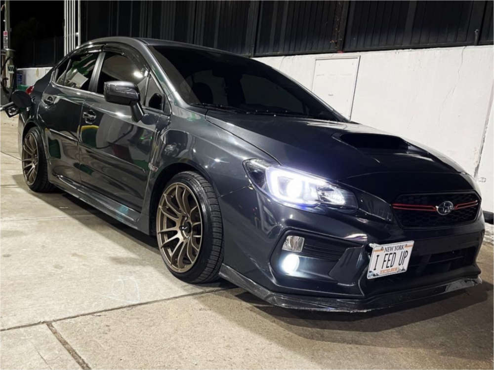 2021 Subaru WRX with 18x9.5 38 ADV1 Av20 and 215/40R18 Michelin Pilot ...