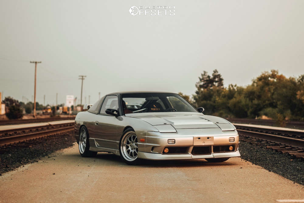 1992 Nissan 240SX with 17x9 22 Blitz Type 01 and 235/40R17 Valino ...