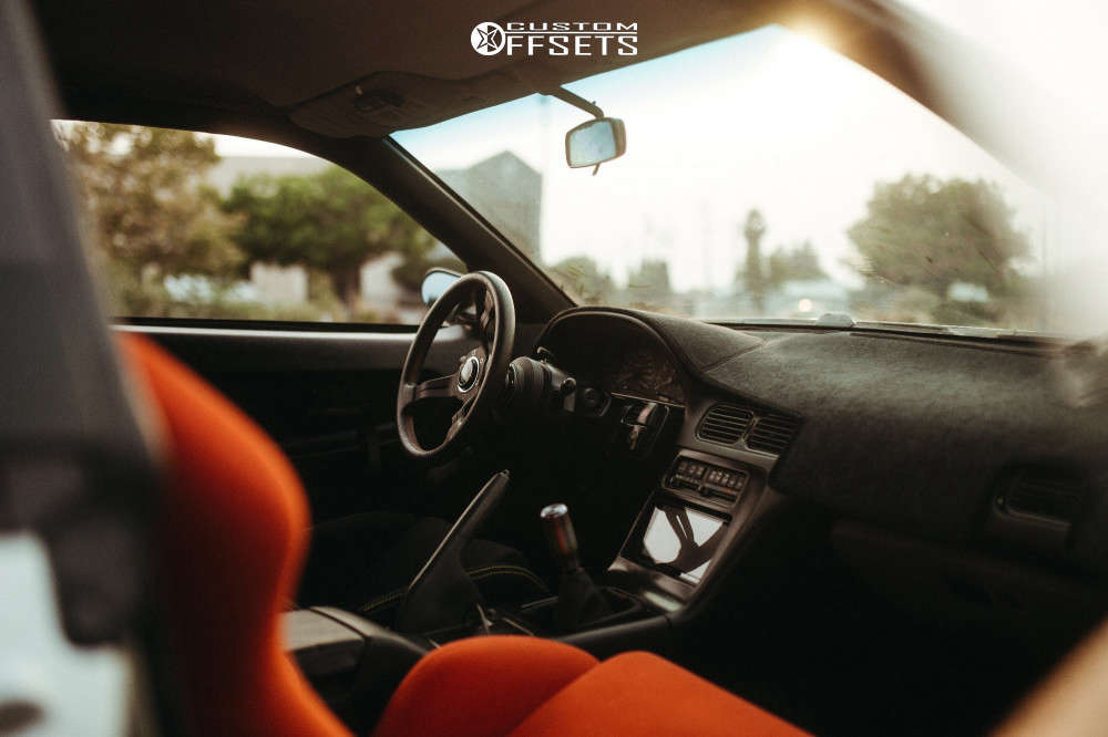 1992 Nissan 240SX with 17x9 22 Blitz Type 01 and 235/40R17 Valino ...