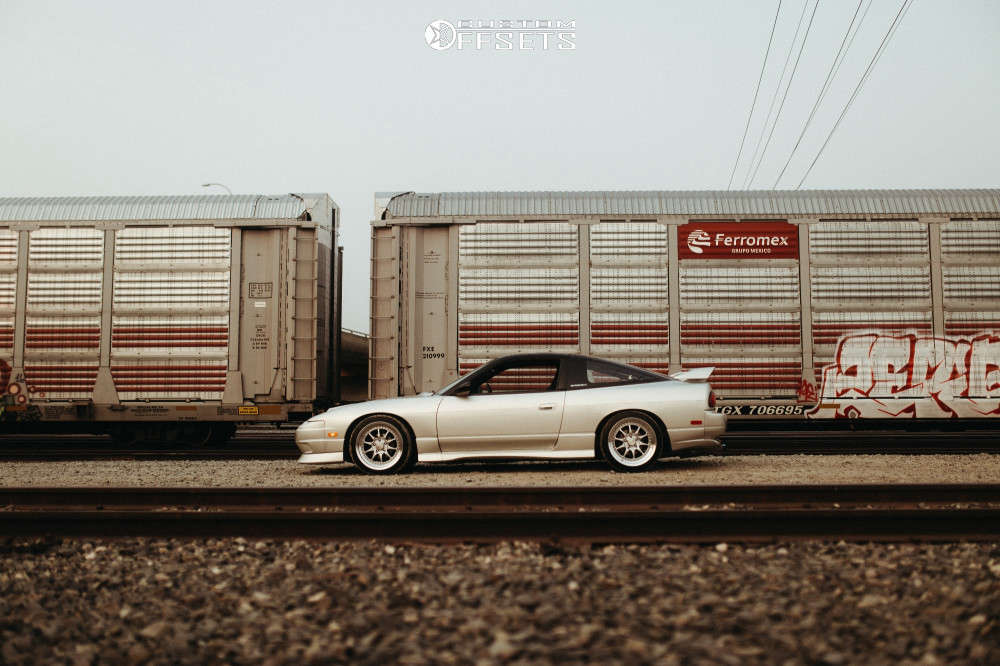 1992 Nissan 240SX with 17x9 22 Blitz Type 01 and 235/40R17 Valino ...