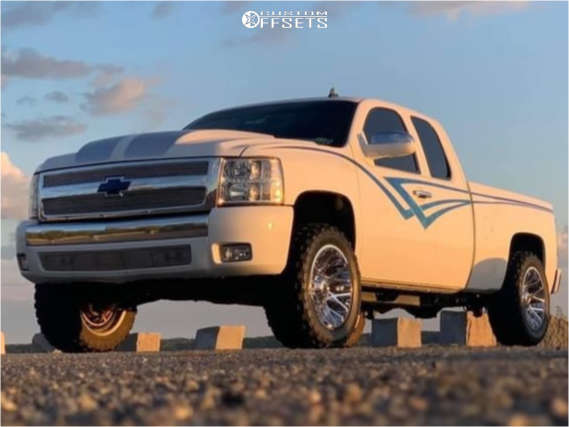2008 Chevrolet Silverado 1500 with 20x10 -24 Dropstars 654c and 33/12 ...