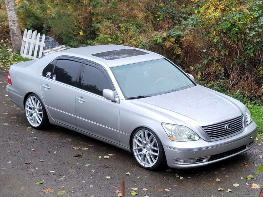 2004 Lexus LS430 with 20x8.5 40 Vision Cross and 205/35R20 Vercelli ...