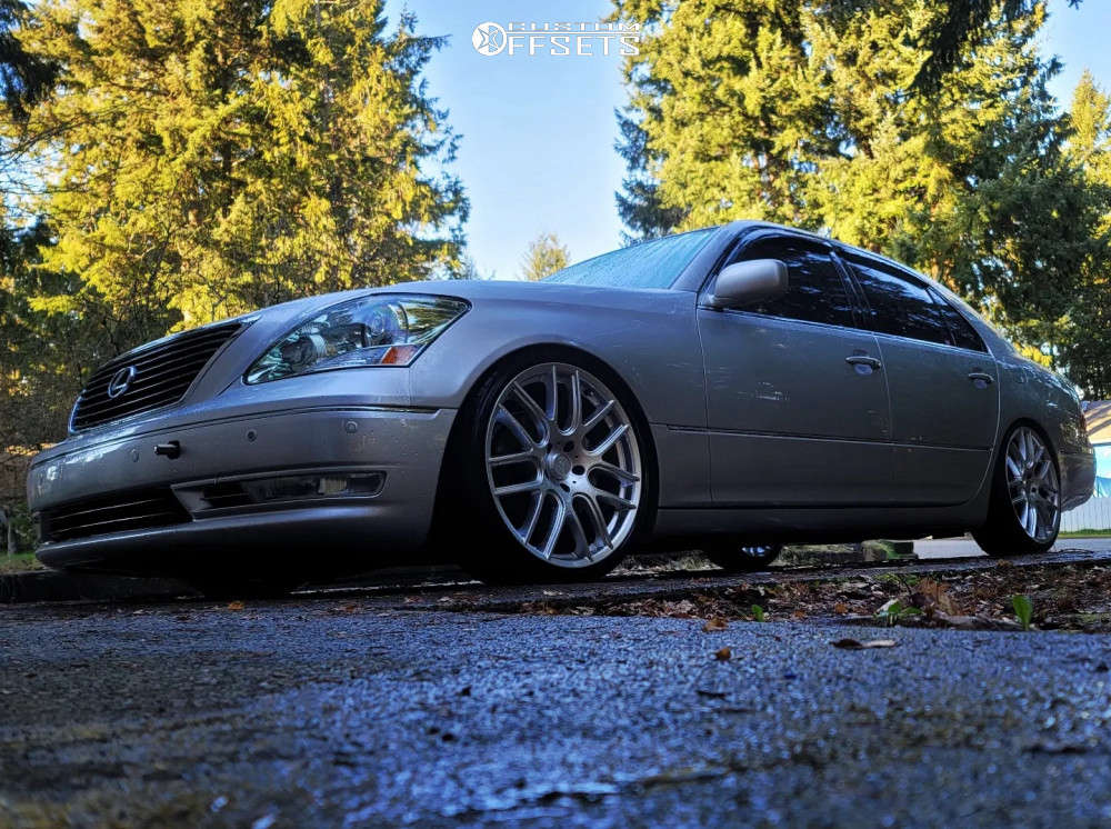 2004 Lexus LS430 with 20x8.5 40 Vision Cross and 205/35R20 Vercelli ...