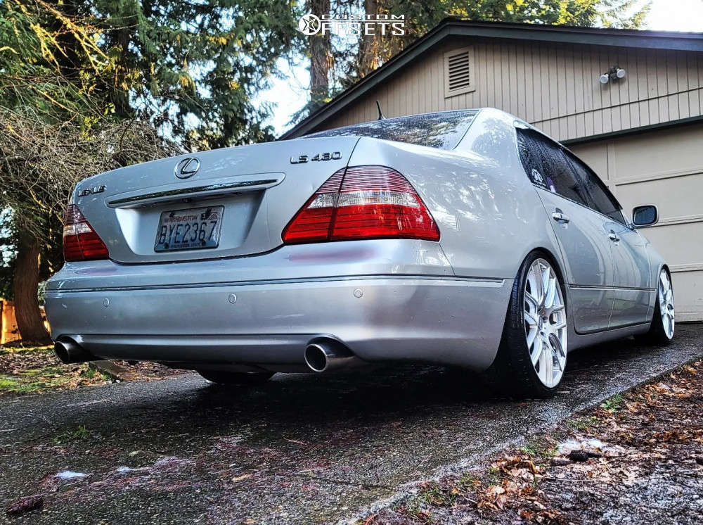 2004 Lexus LS430 with 20x8.5 40 Vision Cross and 205/35R20 Vercelli ...