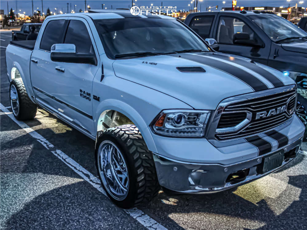 2016 Ram 1500 with 22x12 -44 Fuel Triton and 33/12.5R22 Antares Deep ...
